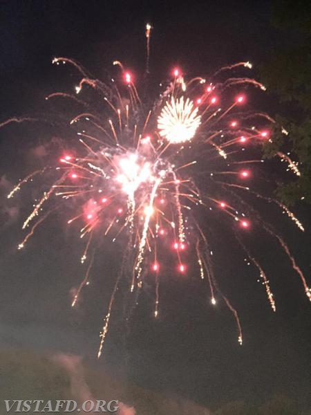 Vista FD standby during 2015 Onatru Farm Fireworks - Vista Fire Department
