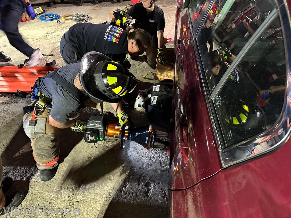 Vehicle Entrapment Drill for 08/18/25 - Vista Fire Department